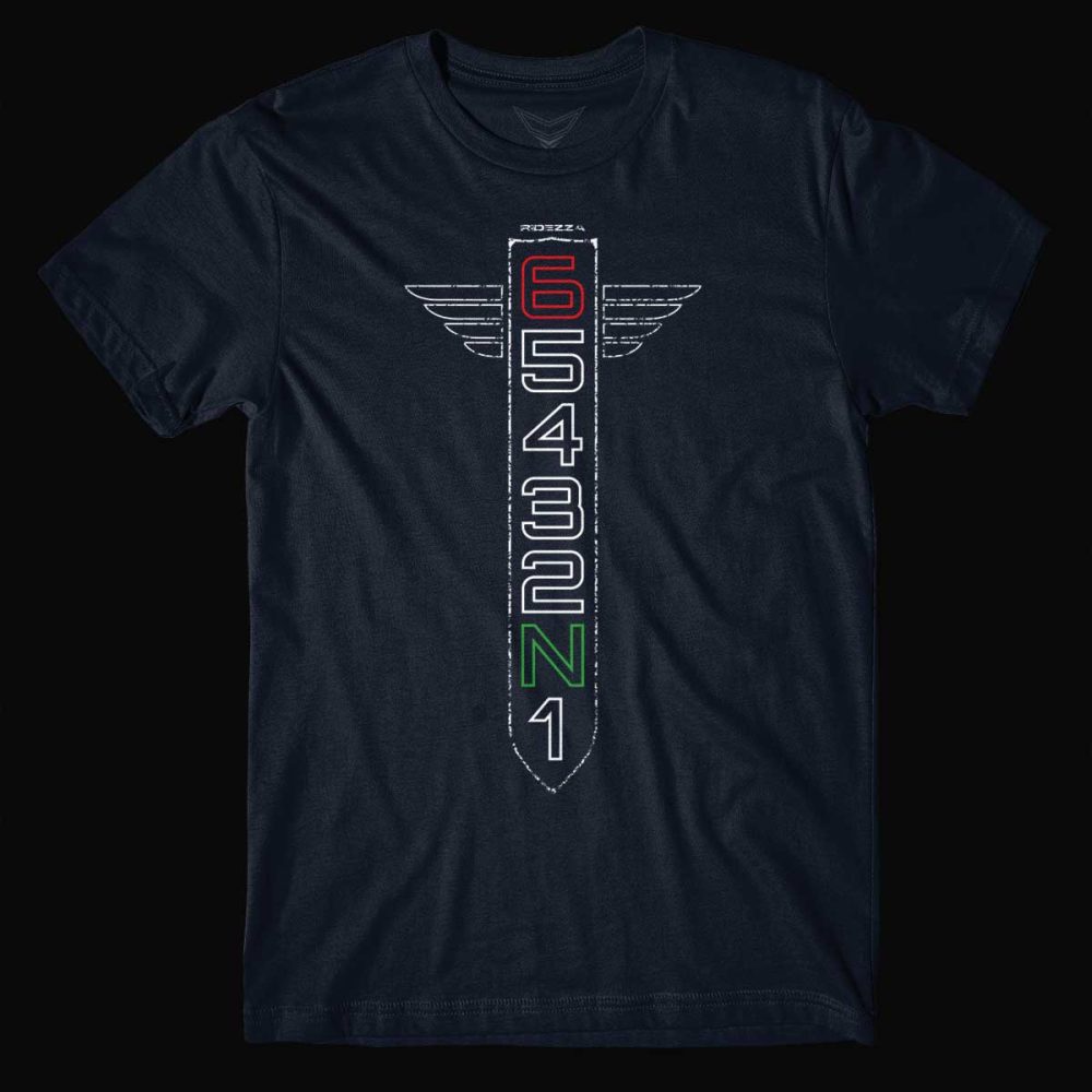 Motorcycle Gear Shift Racing 1N23456 T-Shirt | Ridezza